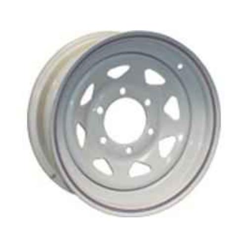 Buy 15X5 Trailer Wheel Spoke 5H-4.5 White N/Str Online - Young Farts RV ...