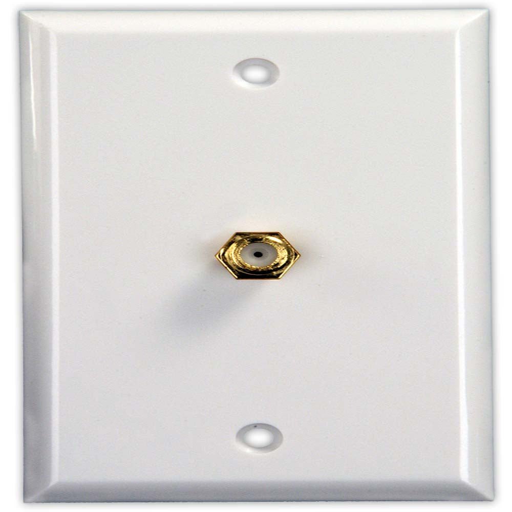 Buy Interior Cable TV Plate Polar White Online - Young Farts RV Parts