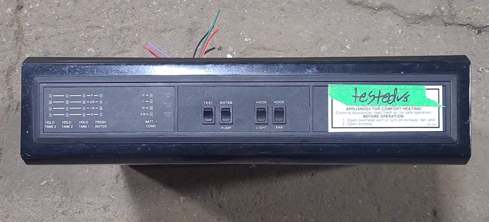 Buy Used Phillips/ Ventline RV Range Hood Fan With Tank Monitor CC316-1 ...