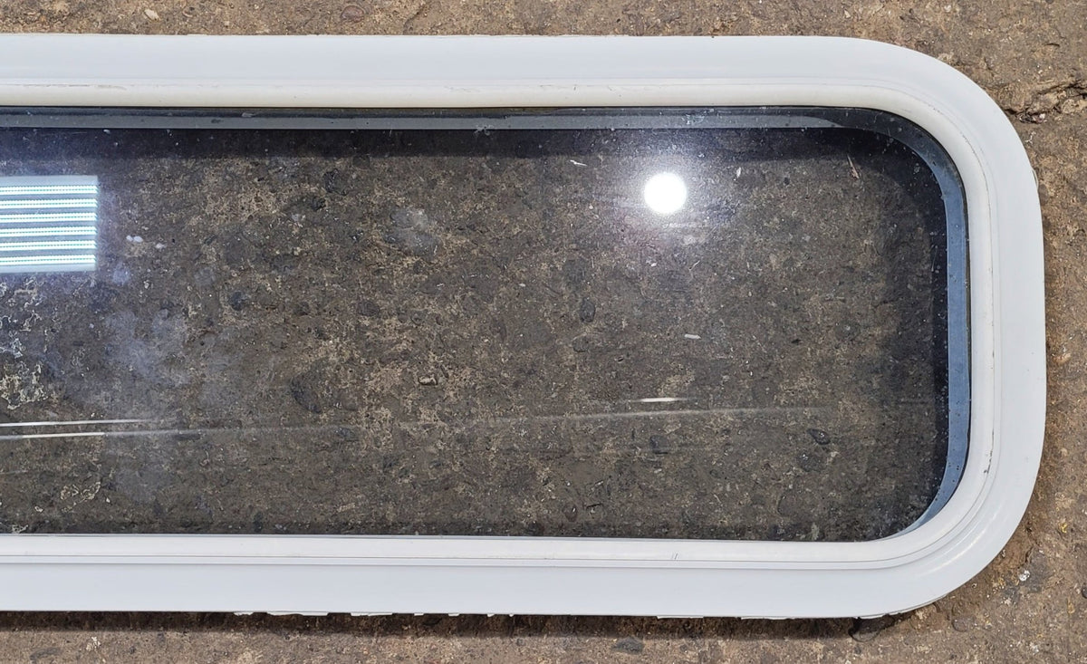 Buy Used White Radius Non Opening Window : 35 1/2" W x 11 1/2" H x 1 7/ ...