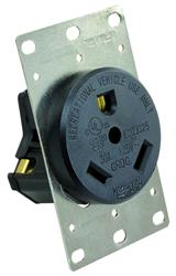 Buy Receptacle JR Products 15075 Uses #10 To # 4 Wire Gauge Range; 30 ...