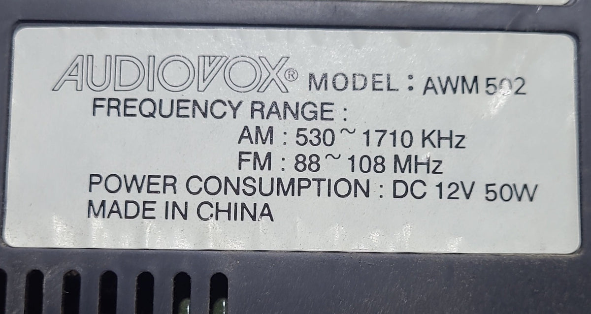 Buy Used Audiovox RV Radio AWM502 Online - Young Farts RV Parts