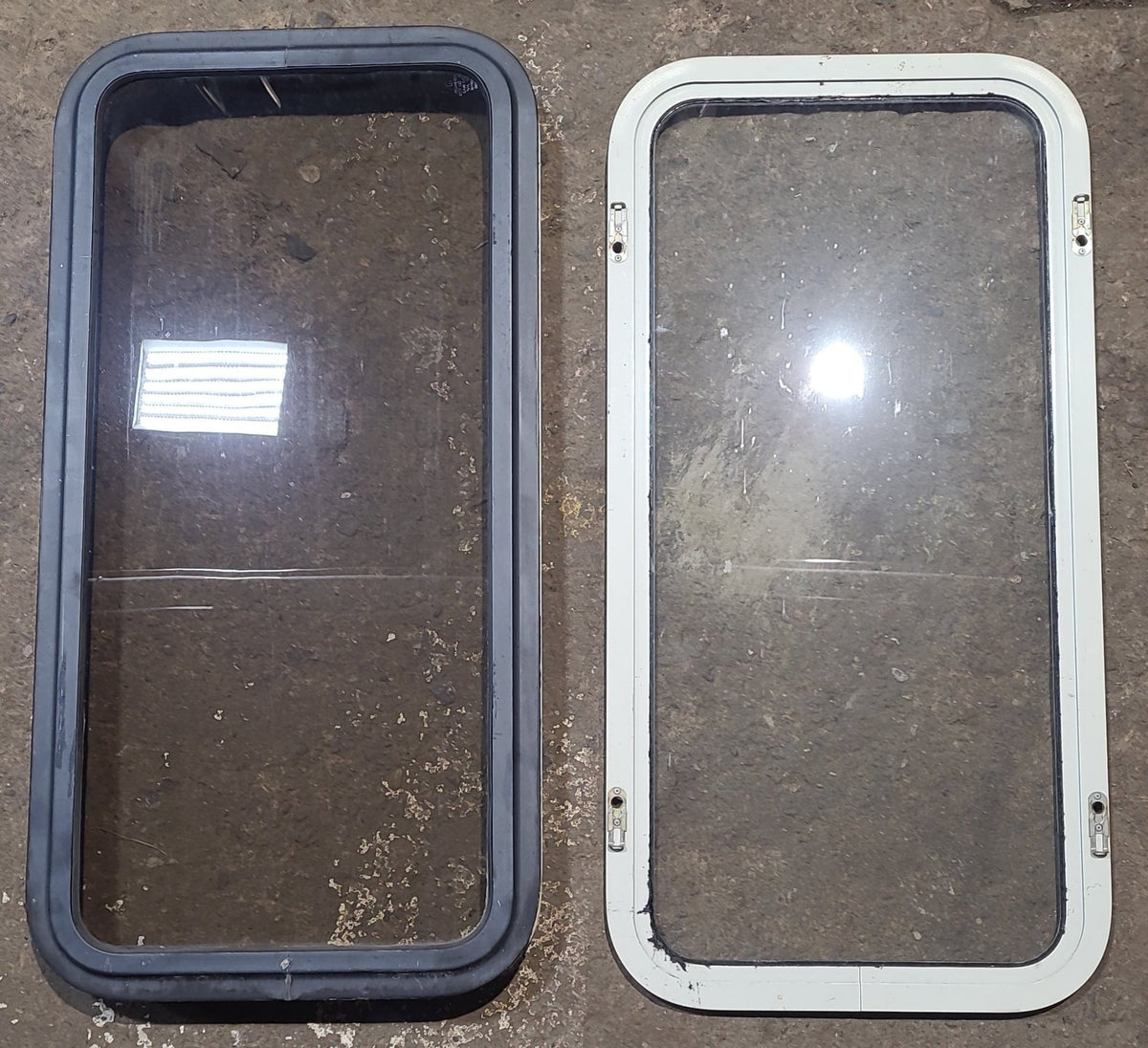 Buy Used Black Radius Non Opening Window : 16" W x 33 1/2" H x 1 3/8" D ...