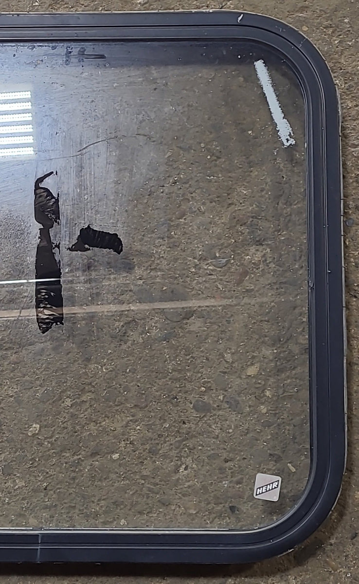 Buy Used Black Radius Non Opening Window : 23 1/2" W x 21 3/4" H x 1 5/ ...