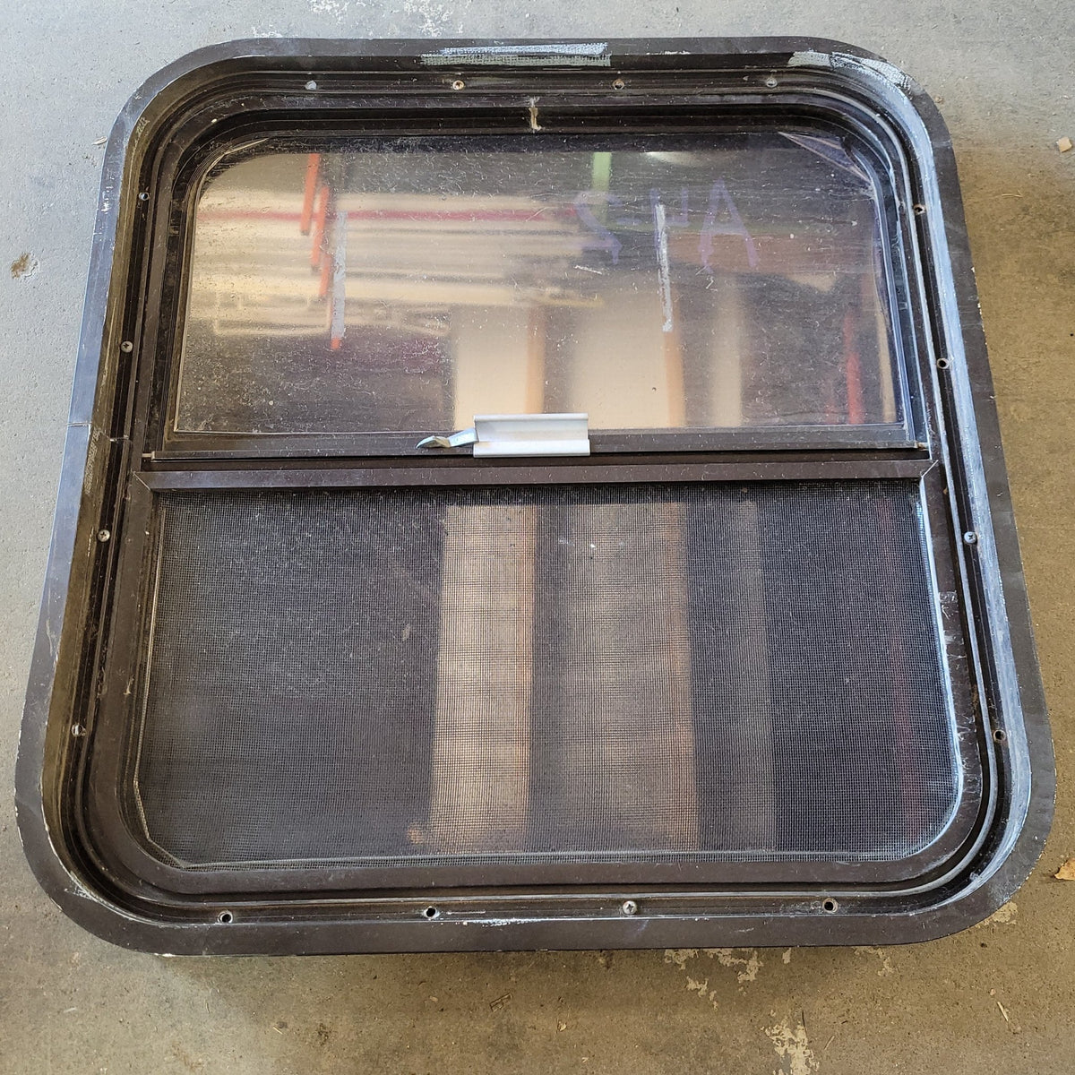 Buy Used Black Radius Opening Window : 22 31/2 X 21 1/2 X 2" D Online ...