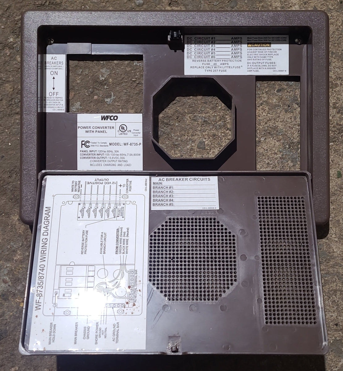 Buy Used WFCO Converter Door Online - Young Farts RV Parts