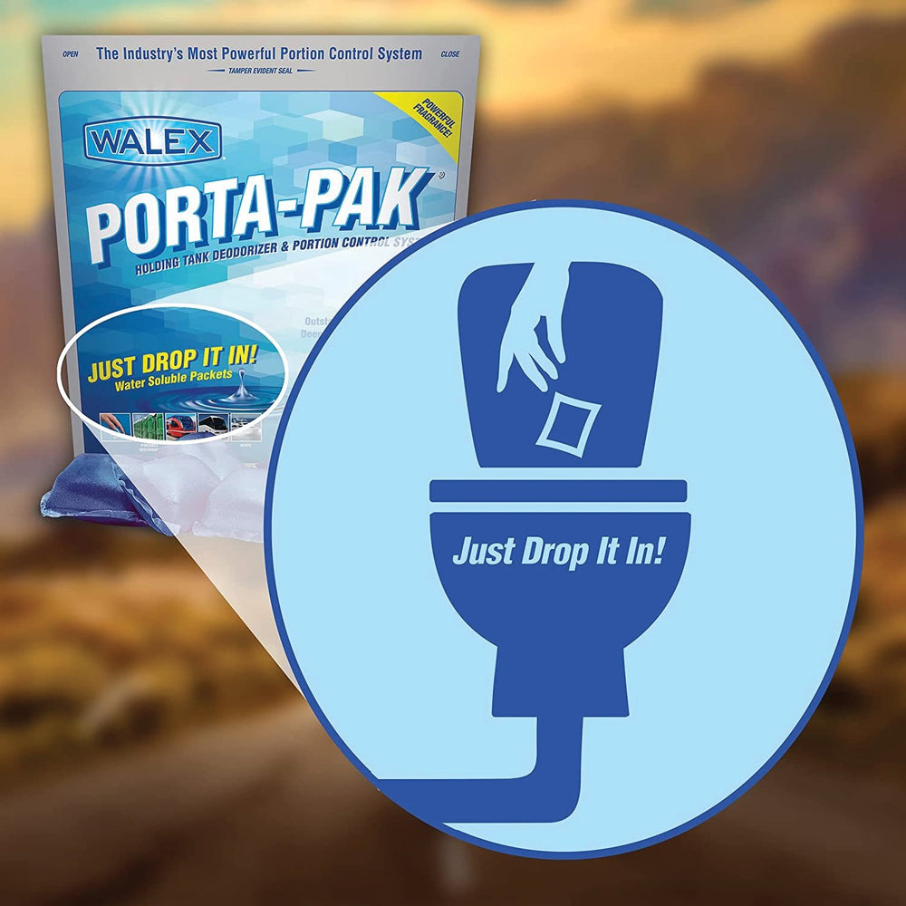 Walex PPSGB - Bio-Pak Natural Enzyme Holding Tank Deodorizer & Waste Digester (50-pack) | Young ...